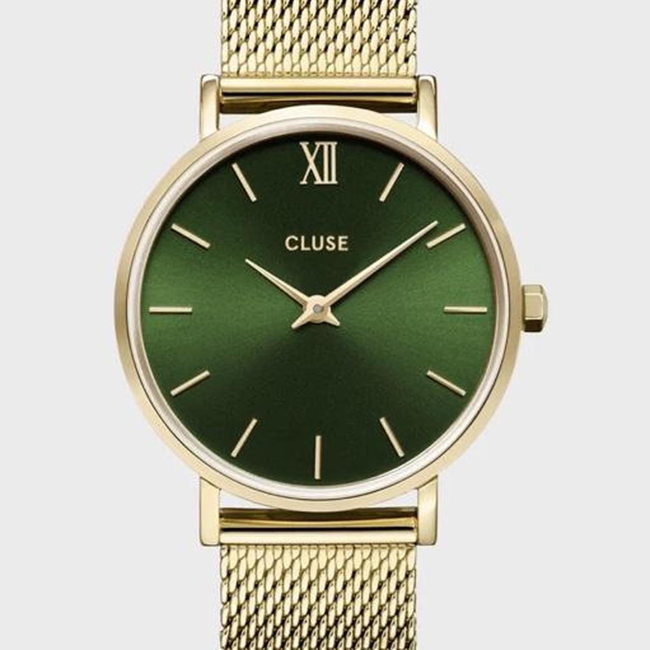Cluse Minuit watch in green and gold. Gorgeous... - Depop