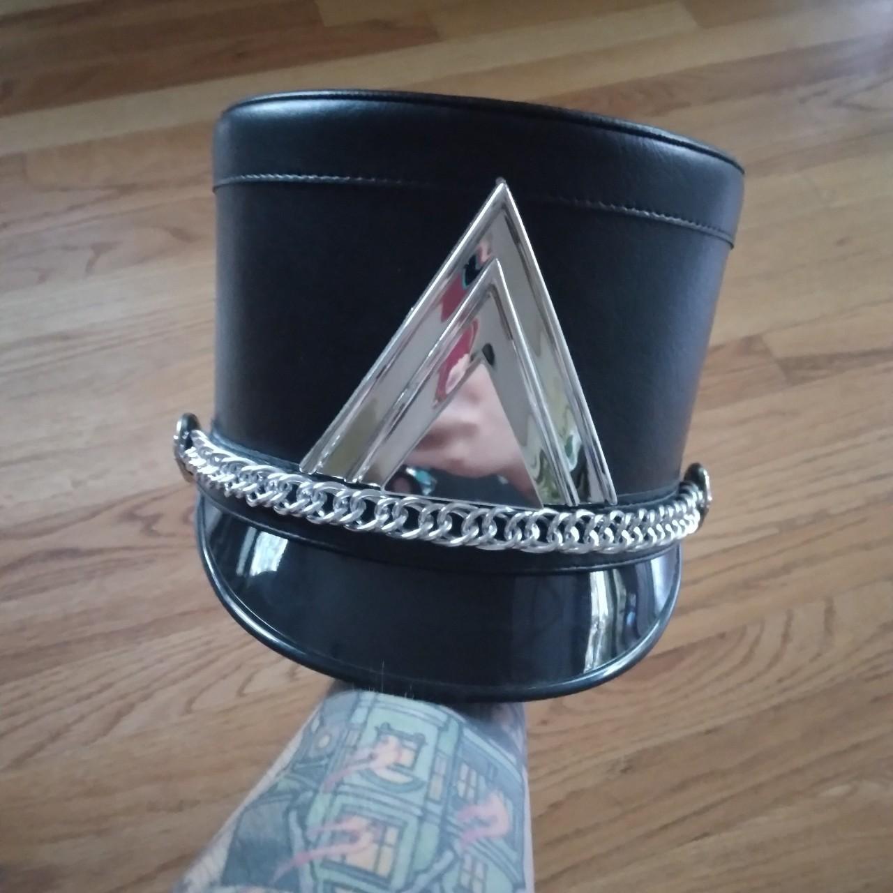 size medium but adjustable fit marching band hat mcr... - Depop