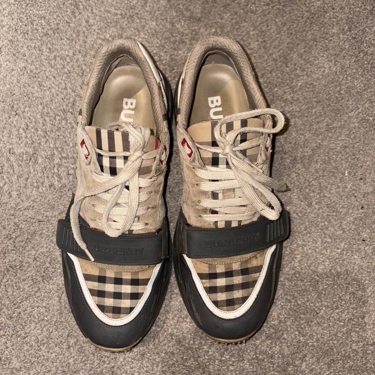 Burberry trainers Size 9.5 Worn condition but still... - Depop