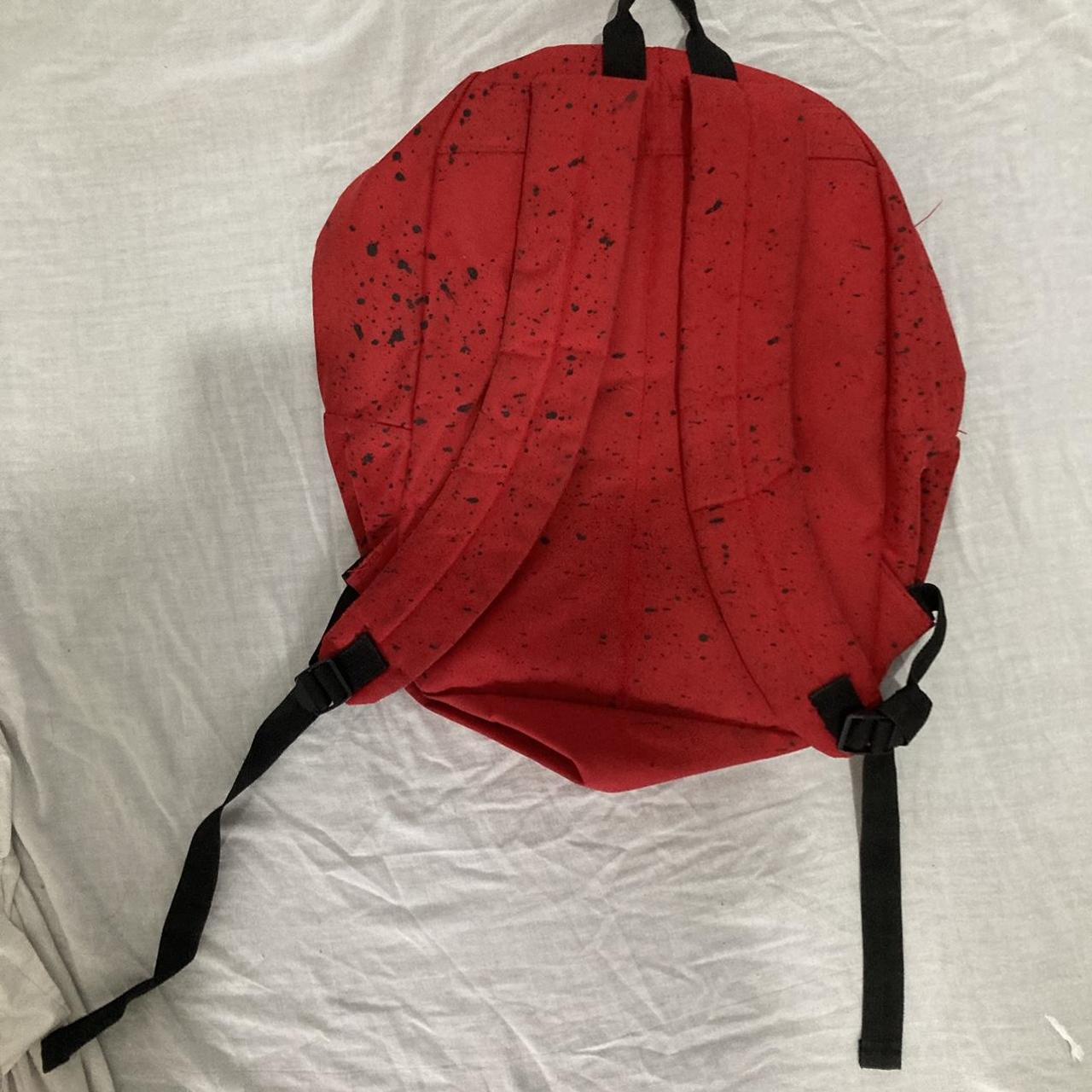 hype red with black paint bag used #school - Depop
