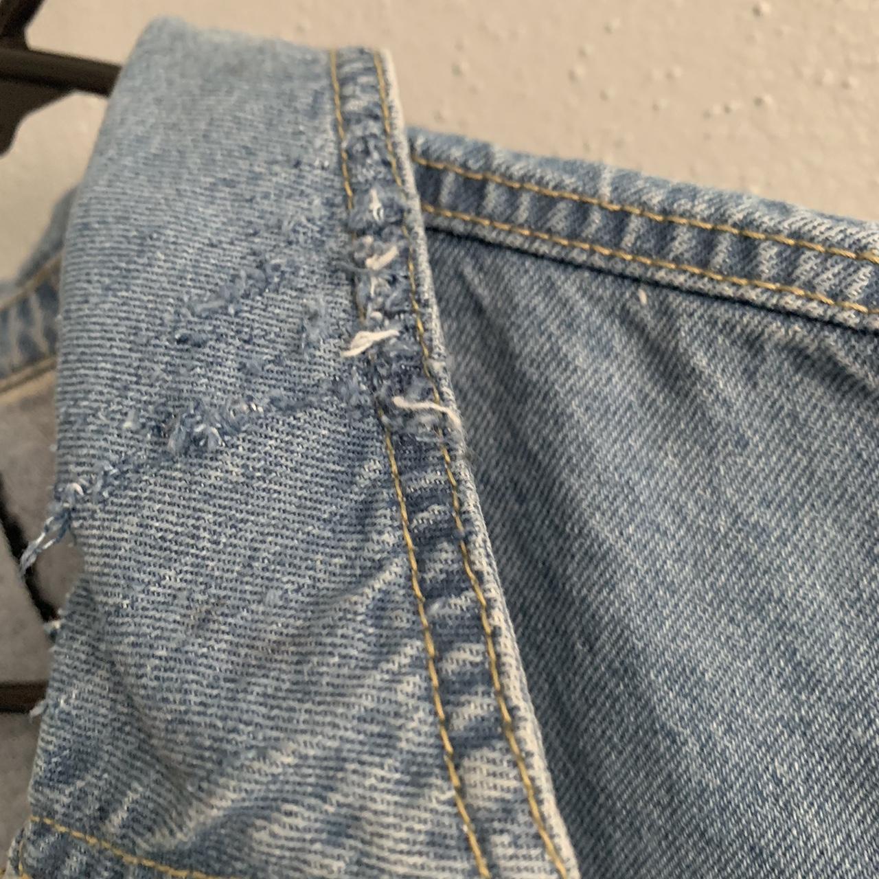 distressed blue denim jacket, Billy Hargrove vibes... - Depop