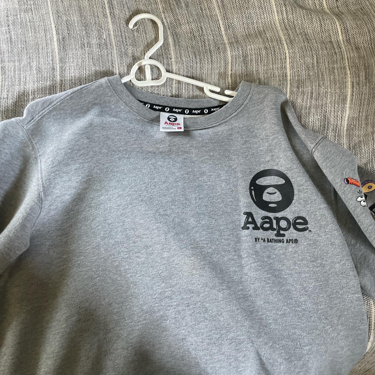 (Rare) Aape by a bathing ape pullover sweater Extra... - Depop