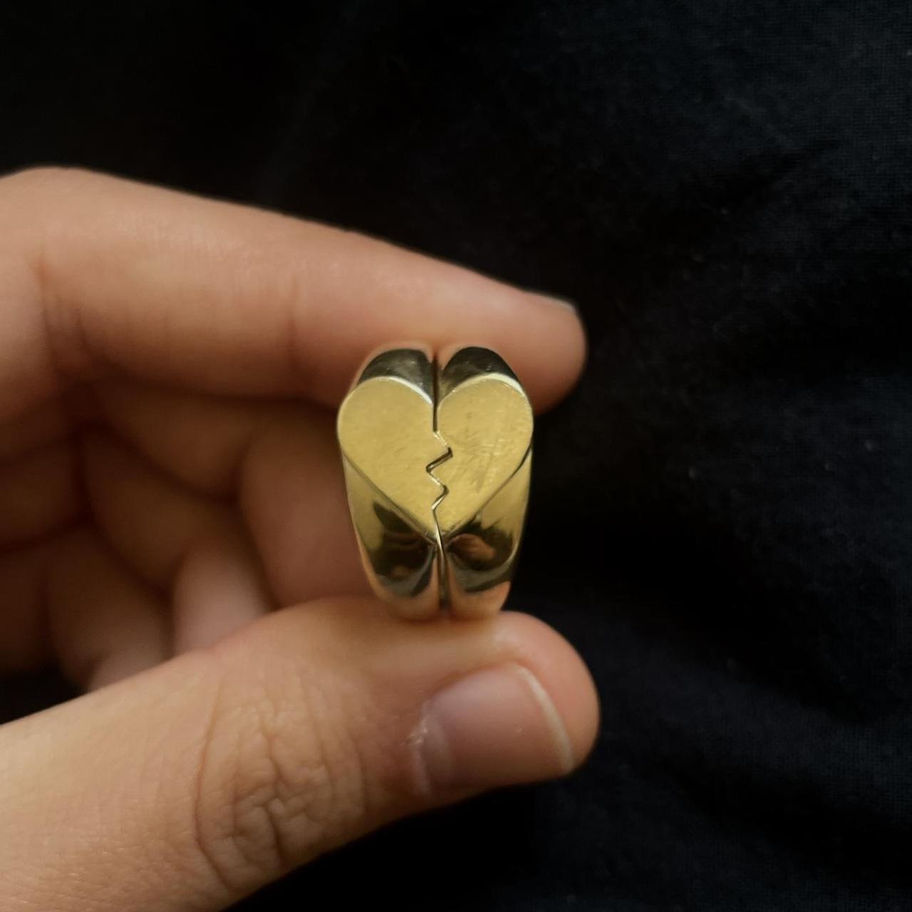 Meadowlark Broken heart rings Gold plated ring set... - Depop