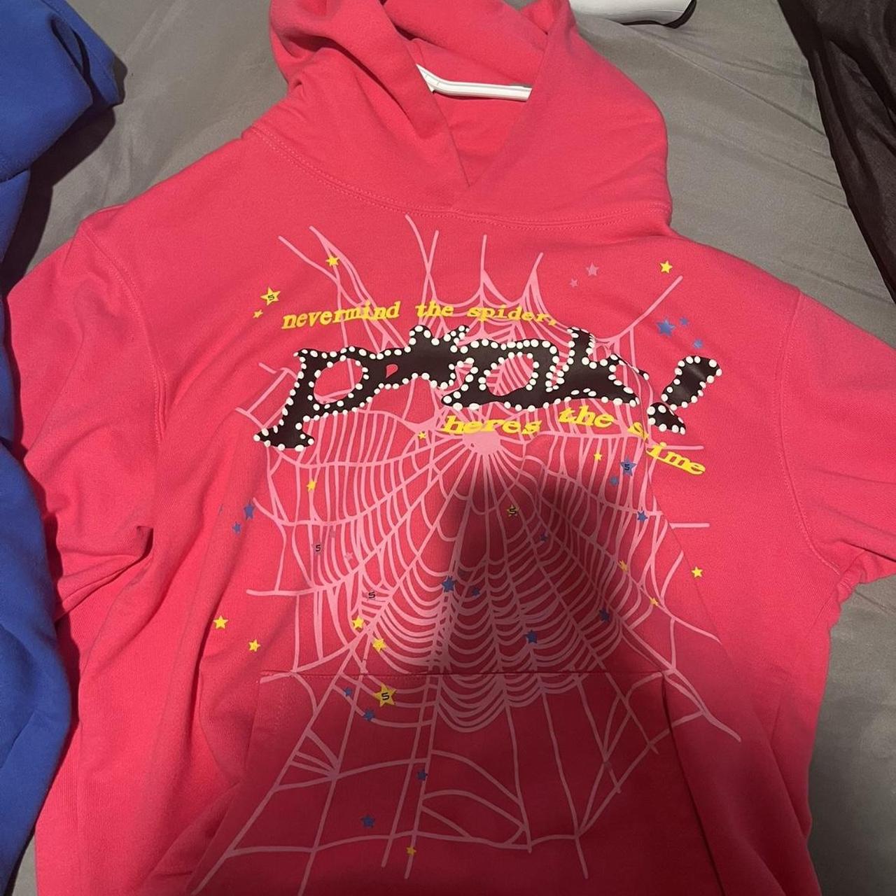Spider Worldwide Men's Pink Jumper | Depop