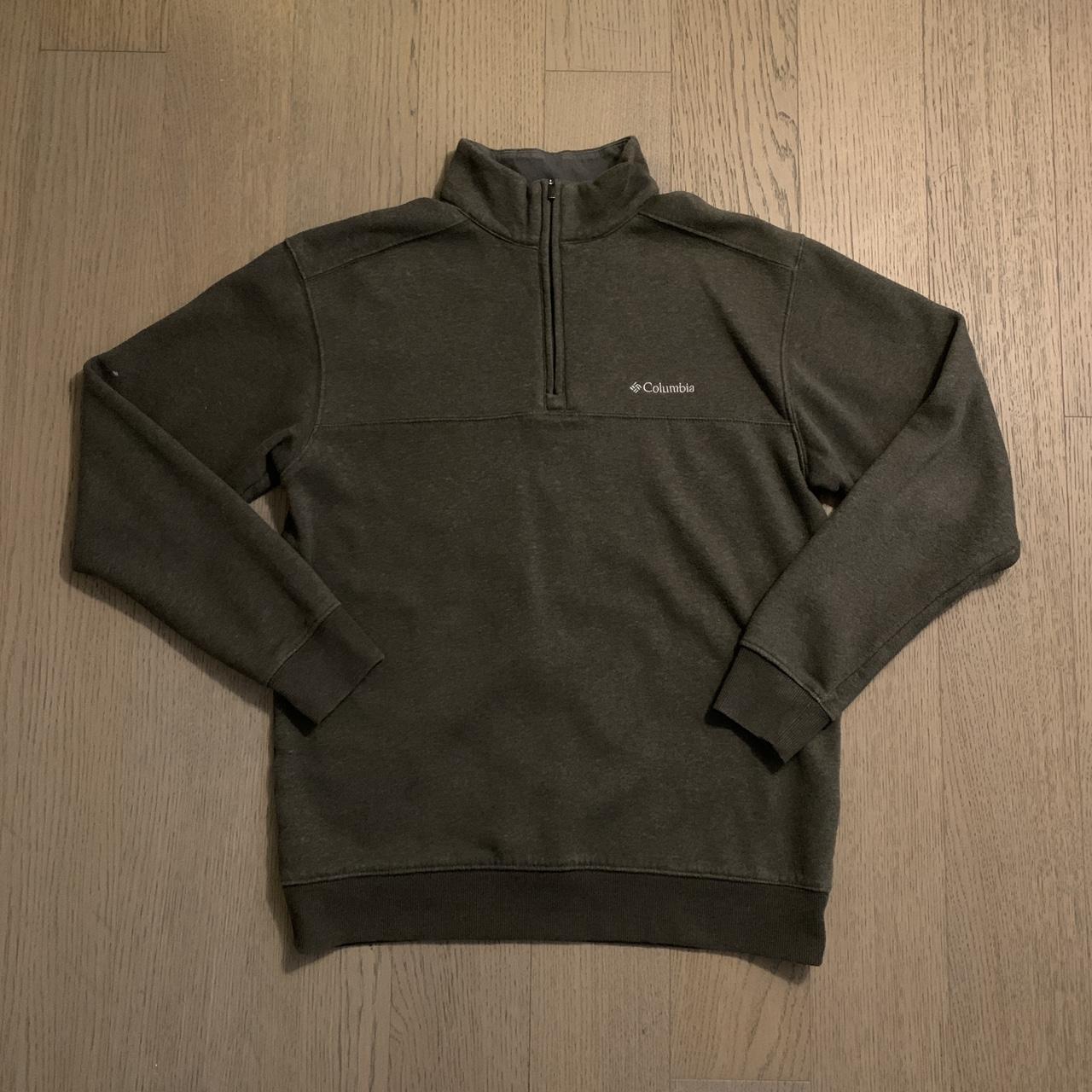 Columbia Olive Green Tech Fleece 1/4 Zip had tried... - Depop