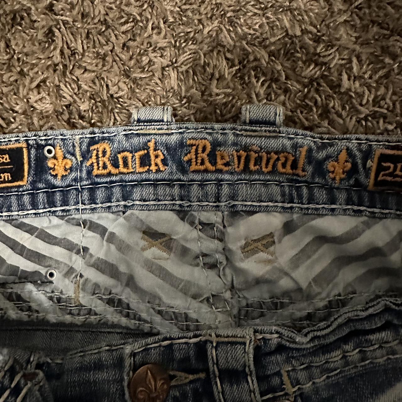 Rock Revival Bootcut Jeans / Slight rips on knee. DM... - Depop