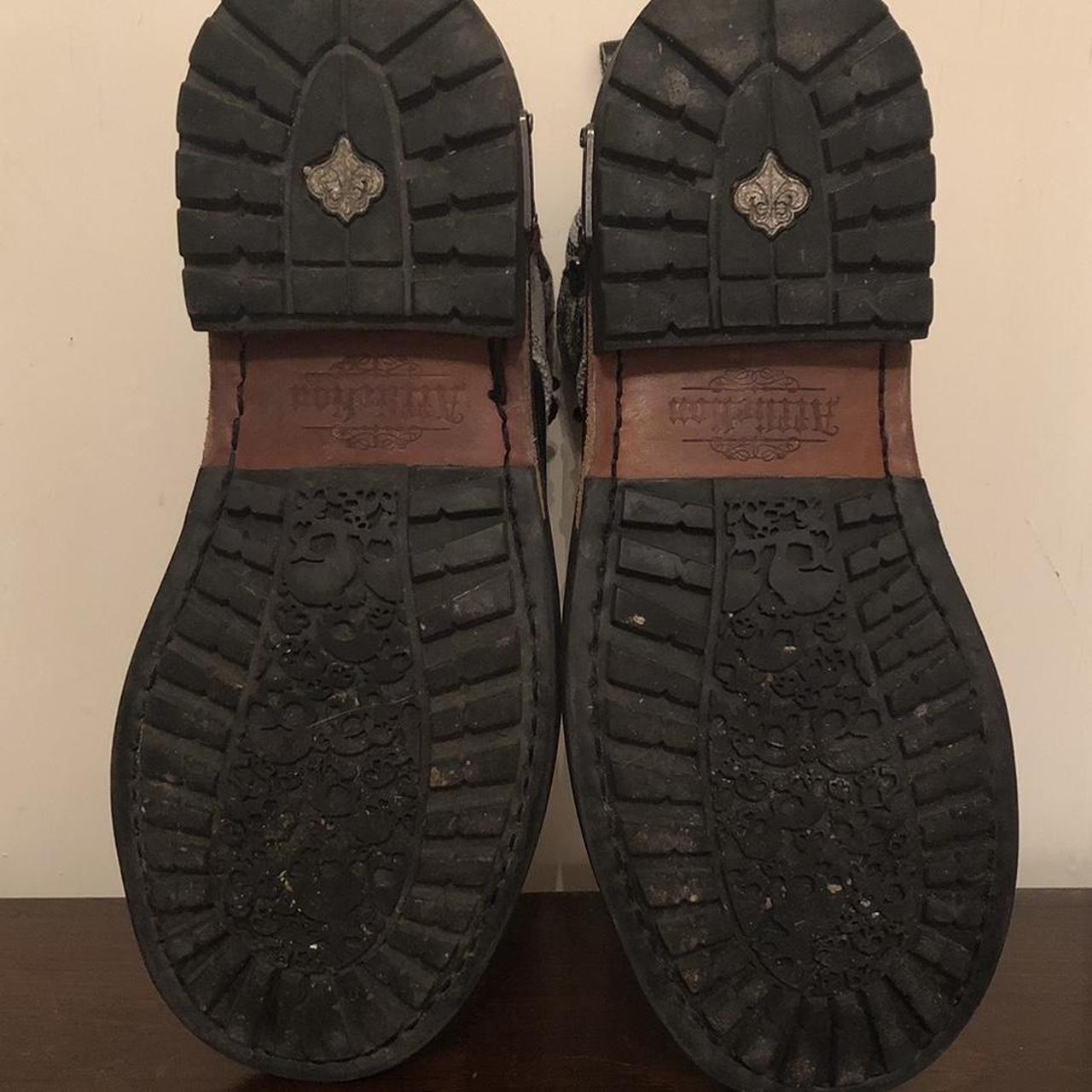 affliction boots with dragon crosses and... - Depop