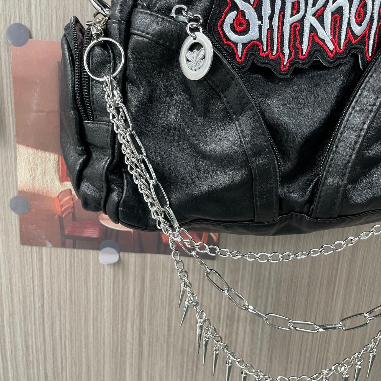 Handmade Punk Pu Leather Hobo Shoulder Bag for... - Depop