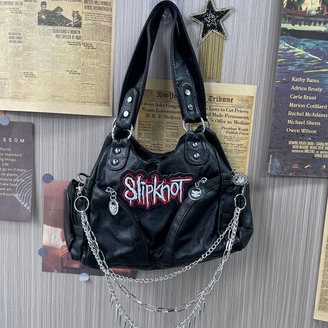 Handmade Punk Pu Leather Hobo Shoulder Bag for... - Depop