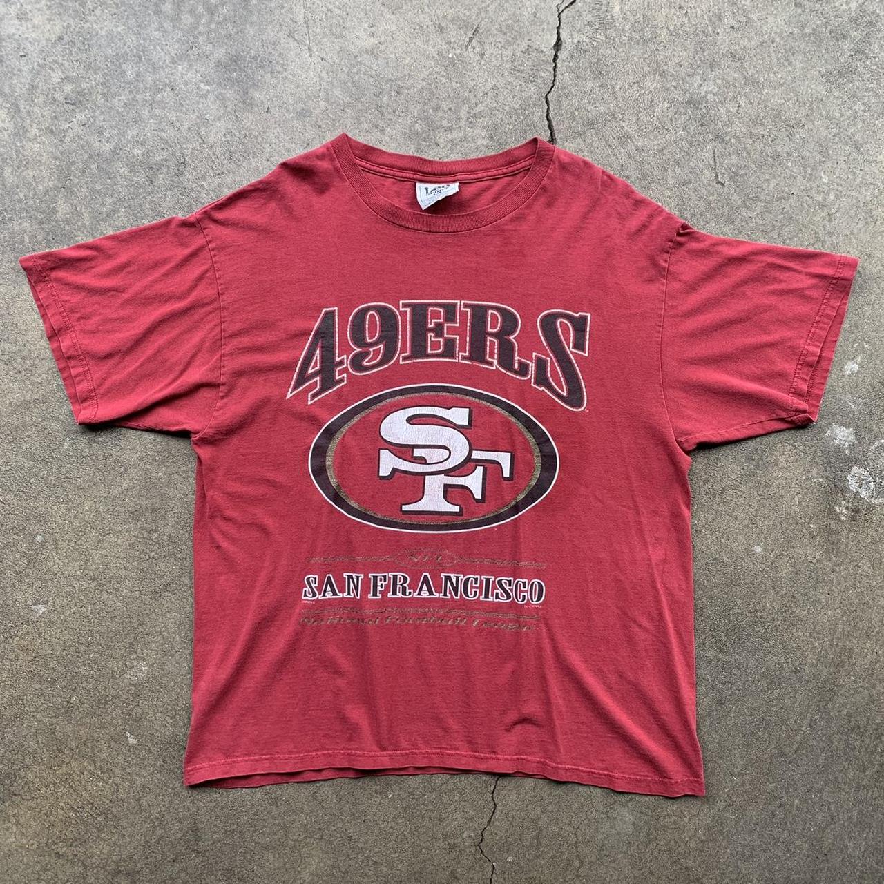 Vintage San Francisco 49ers T-Shirt... - Depop