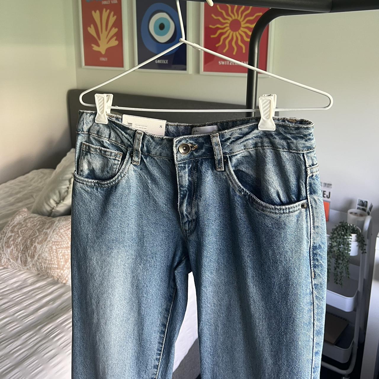 Supre low rise straight jean Size 8 Tags still on - Depop