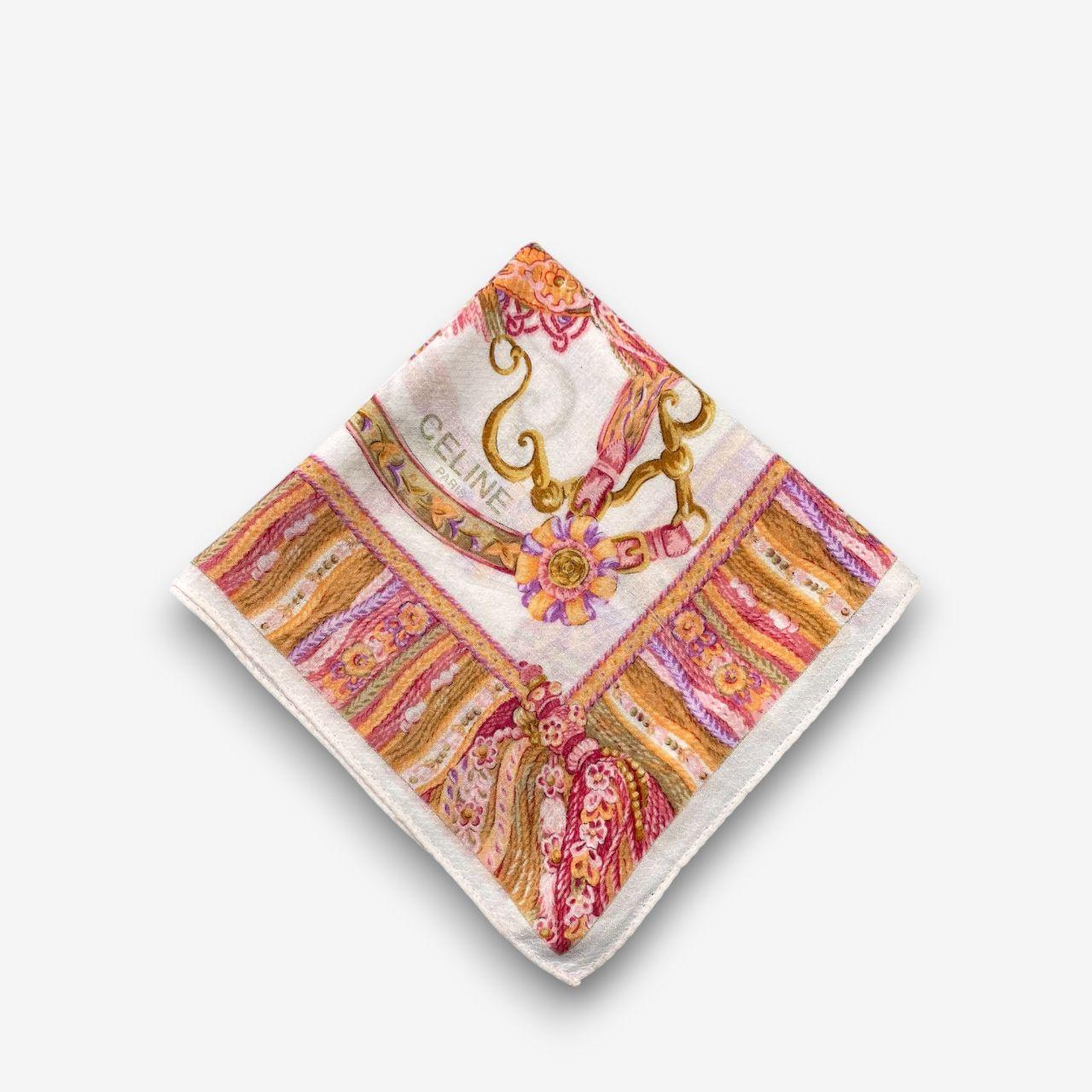Vintage Celine Handkerchief Neckerchief Bandana -... | Depop