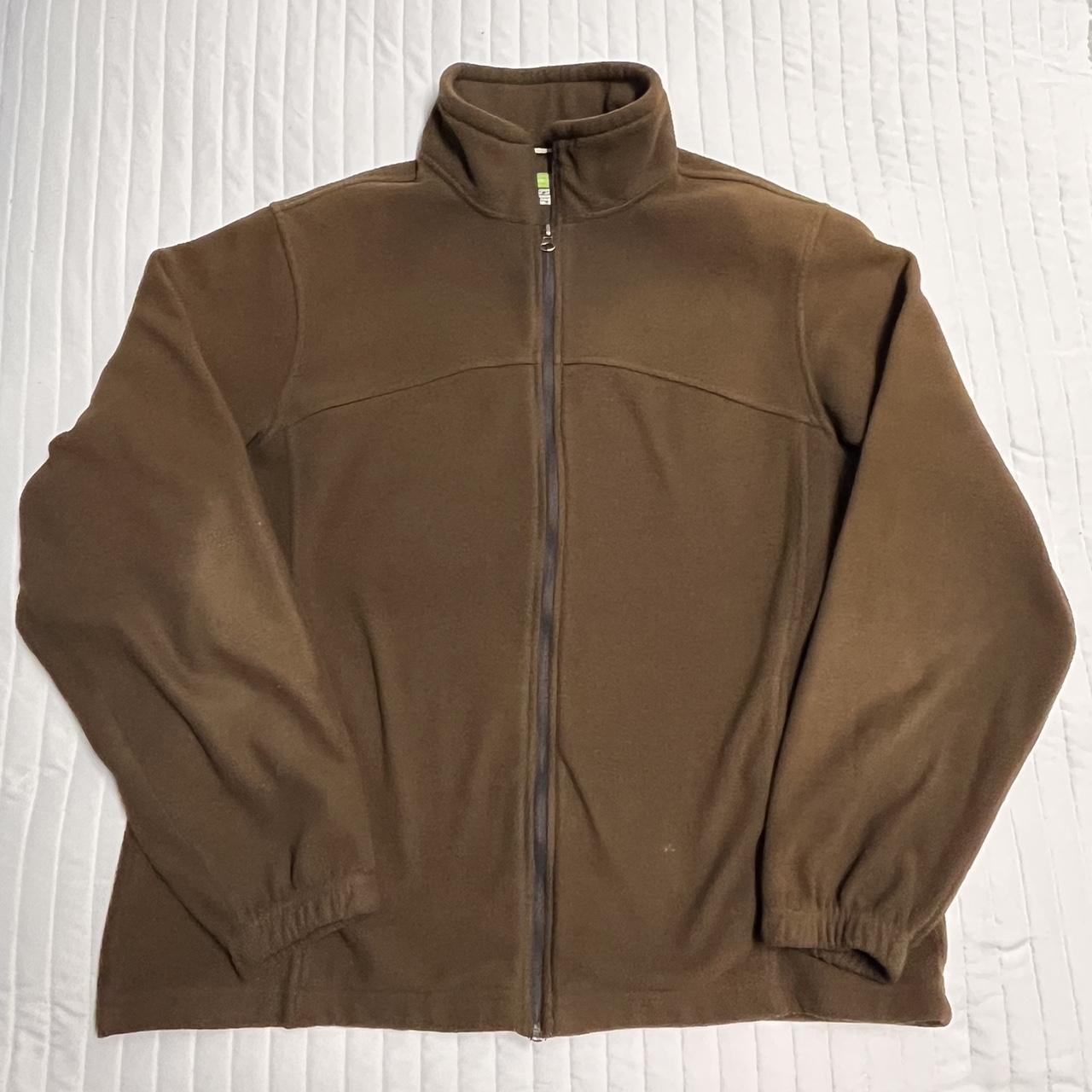 Brown tech gear fleece Fits men’s medium Nice... - Depop