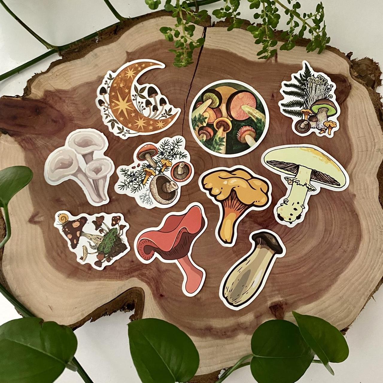 Mushroom Sticker Pack 10 cute different mushrooms - Depop