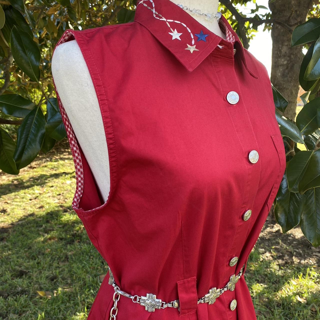 Red Western Dress - Depop