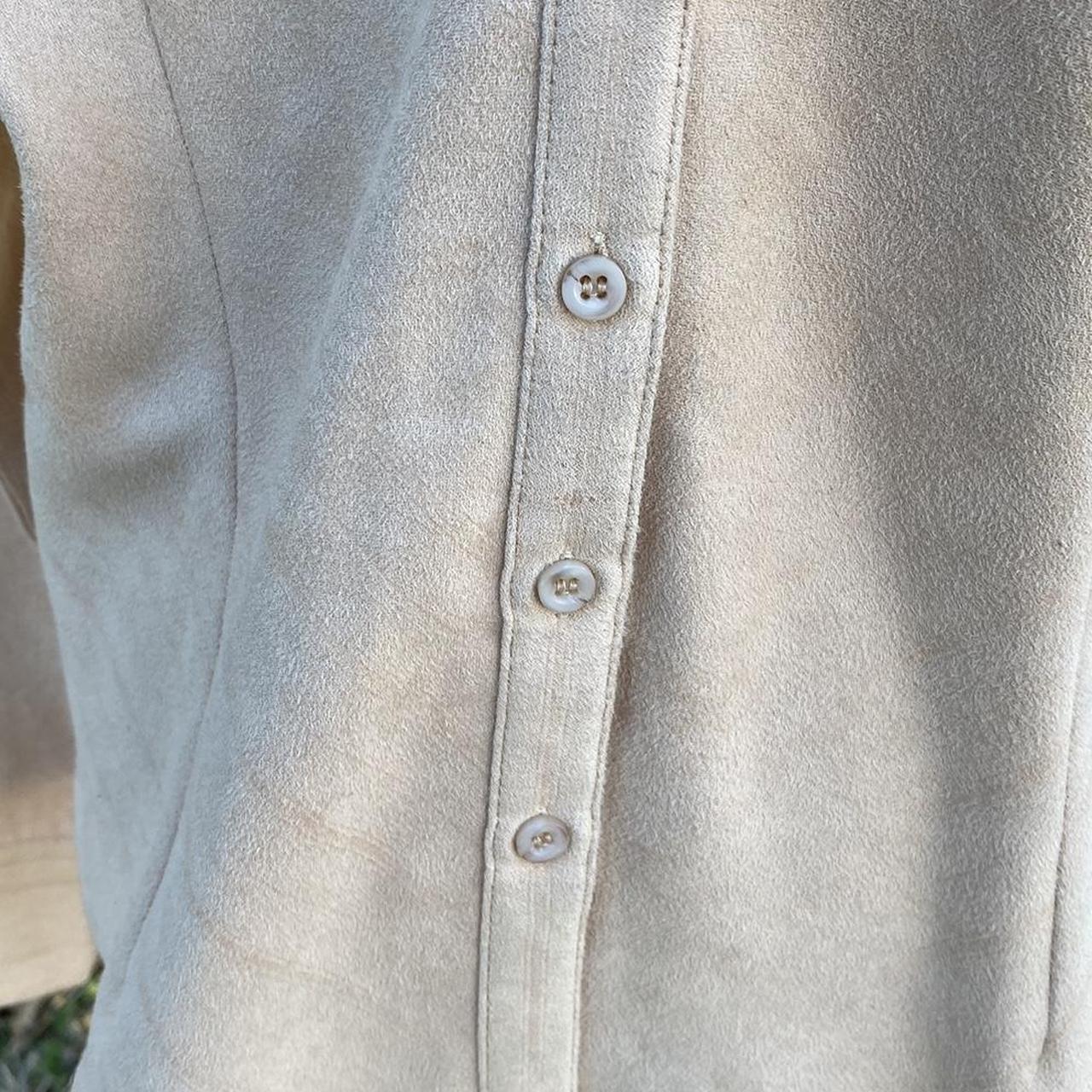 Micro suede blouse by Lemon Grass Studio Has a small... - Depop