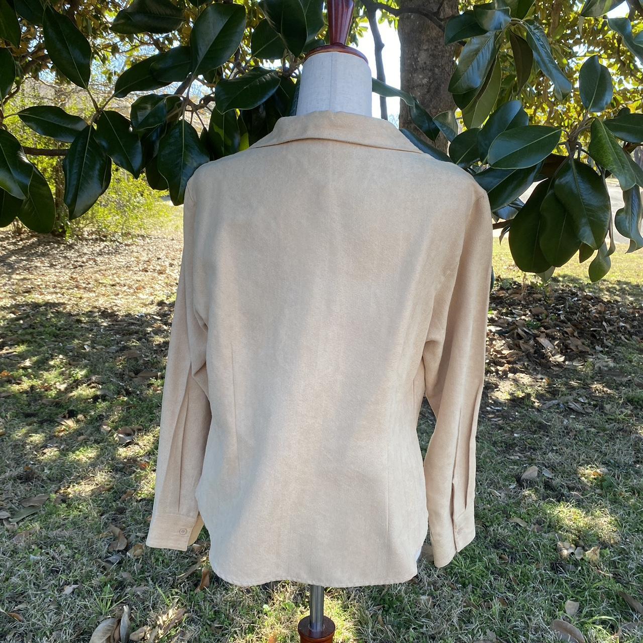 Micro suede blouse by Lemon Grass Studio Has a small... - Depop