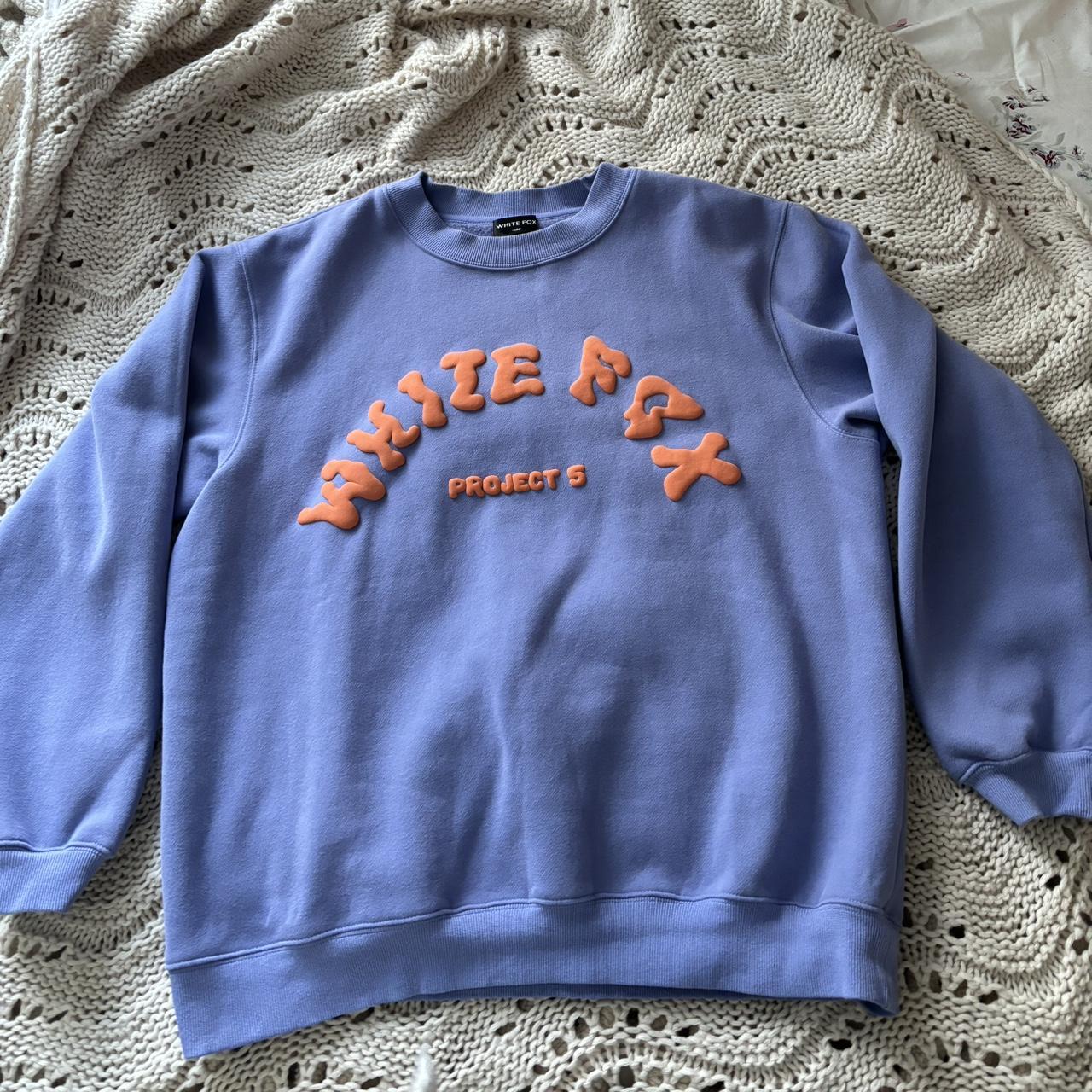 White Fox Hoodie Worn Once Perfect Condition Depop