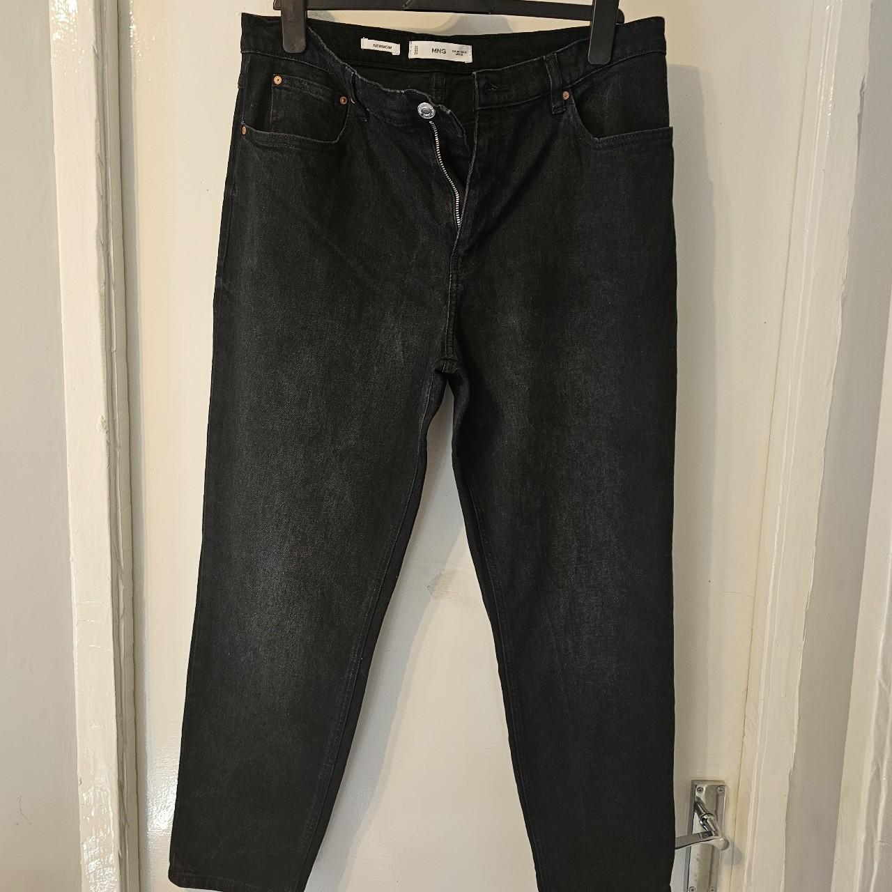 Mango new mom black ankle grazer jeans - Depop