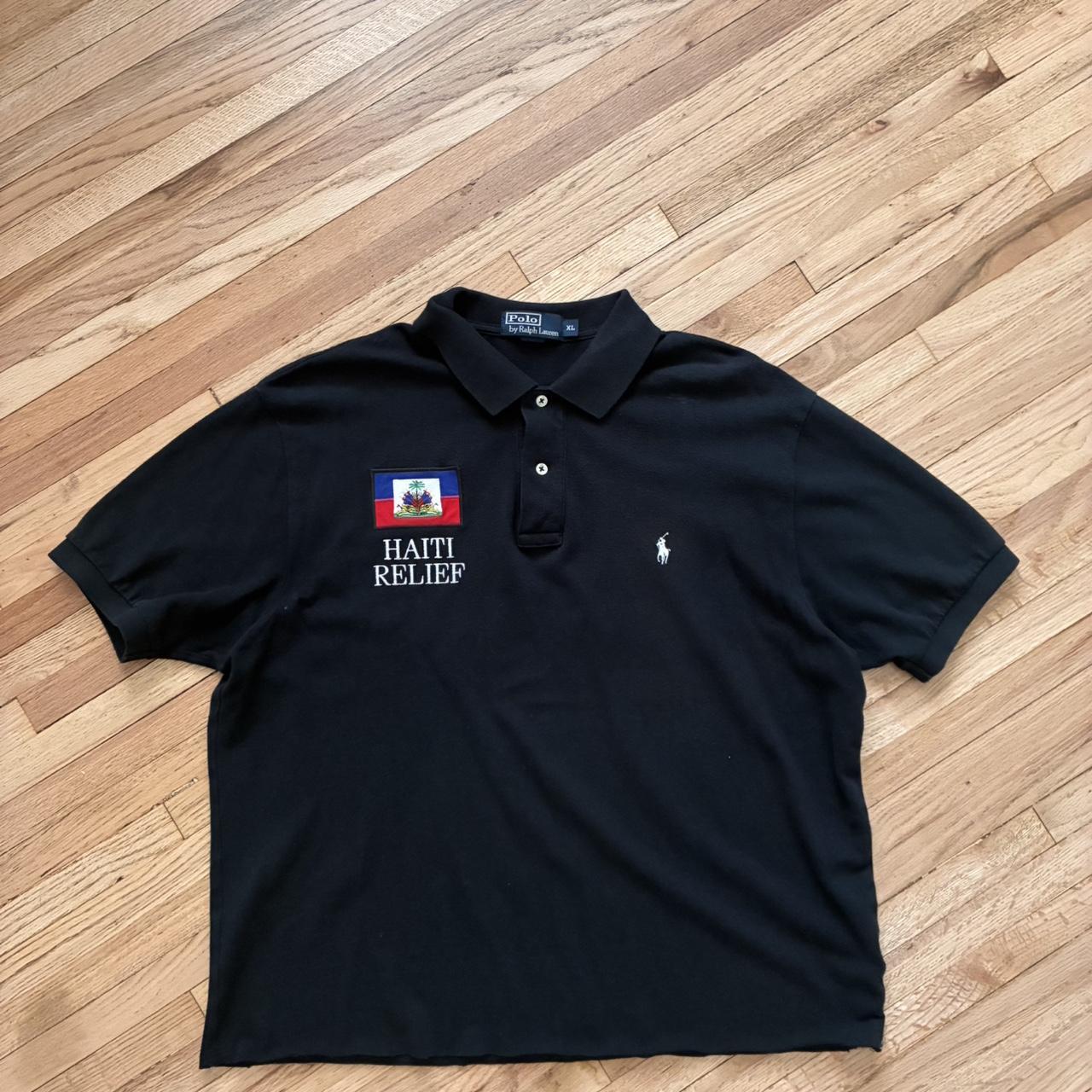 Black Polo Ralph Lauren Haiti Relief polo shirt Was... | Depop