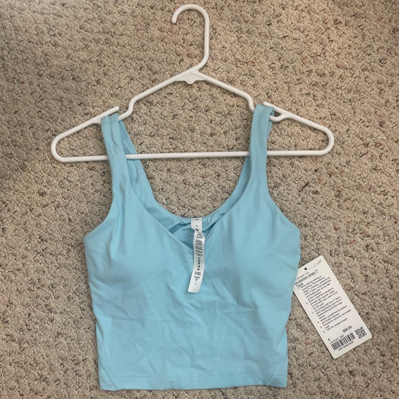Light blue Lululemon Align Tank. Never worn, still... - Depop
