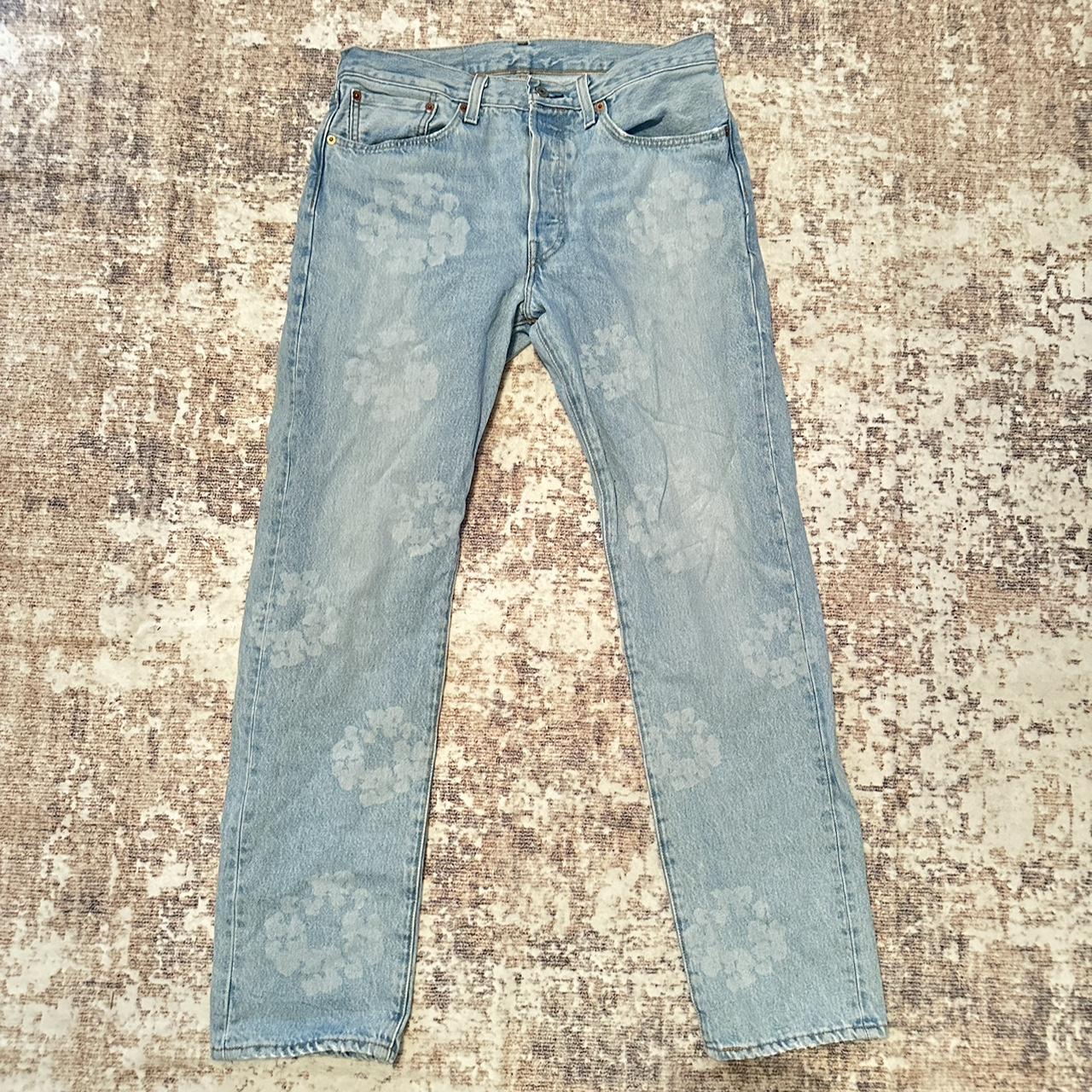 Denim Tears Monochrome light wash 501 Levi’s These... - Depop