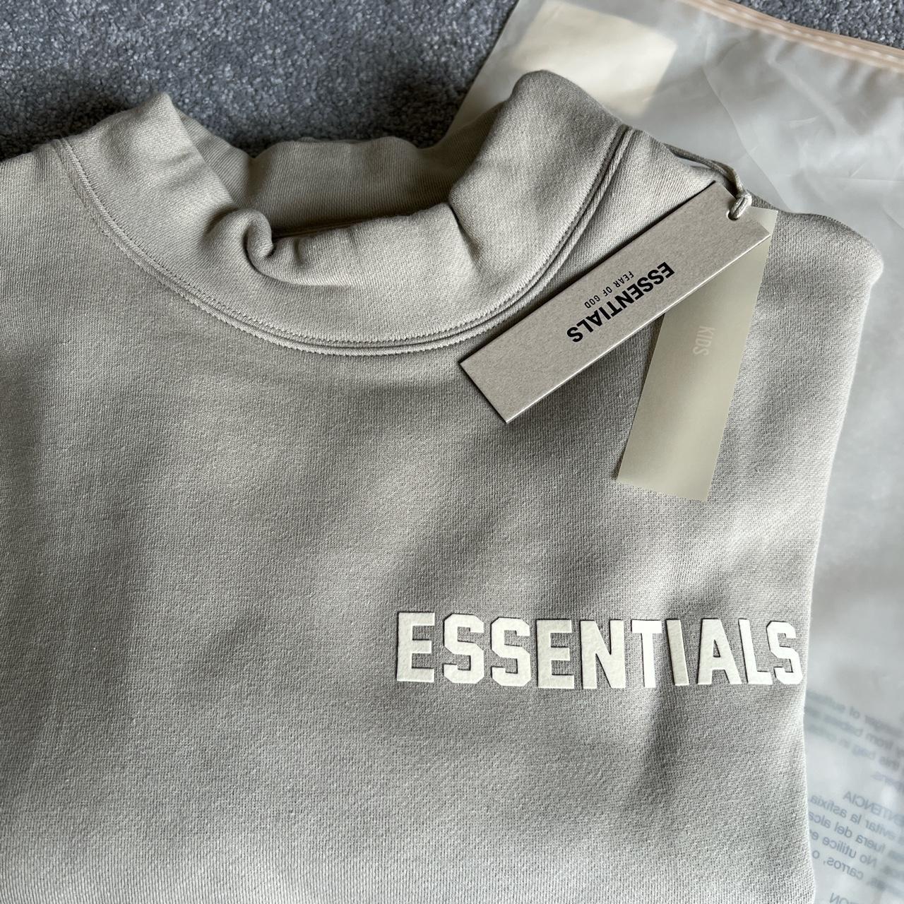 Fear of God Essentials mock neck sweat age 14 Brand... - Depop