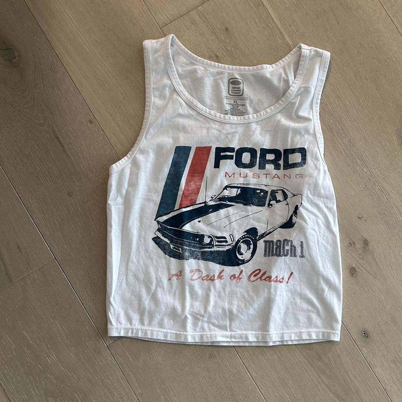 XL ford tank top white like new - Depop