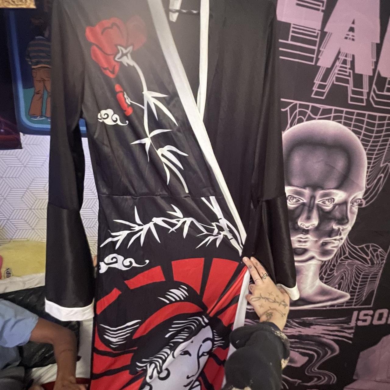 red & black beautiful kimono robe 👘 🫶🏻 EVERY... - Depop