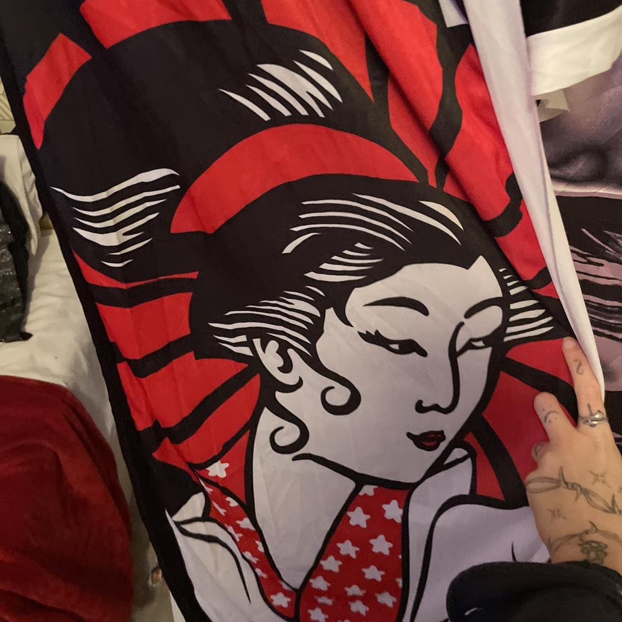 red & black beautiful kimono robe 👘 🫶🏻 EVERY... - Depop