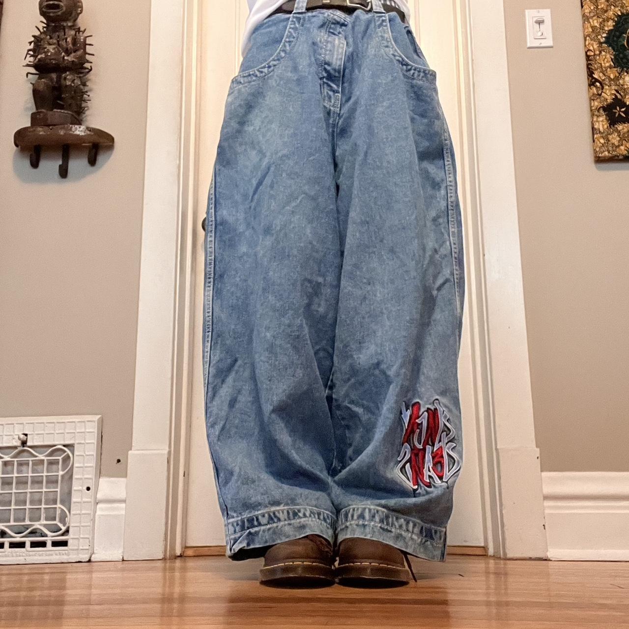 JNCO Rollin' 26 Inch Leg Opening Waist: 36 Inseam:... - Depop