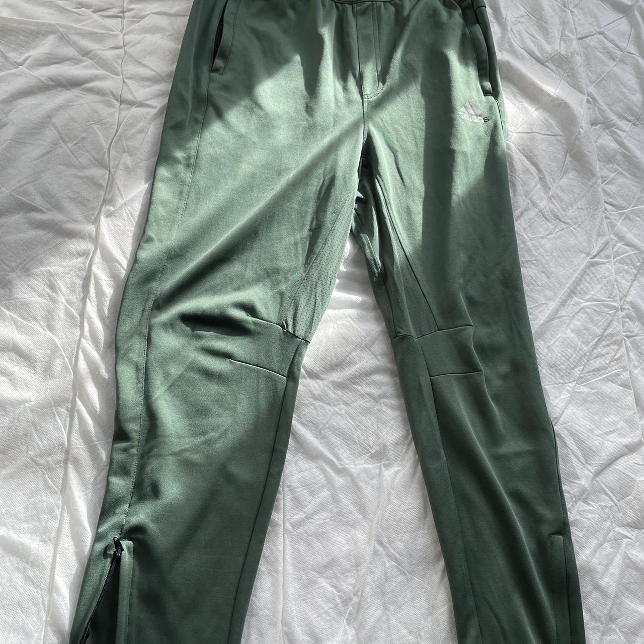 Adidas green track pants - Depop