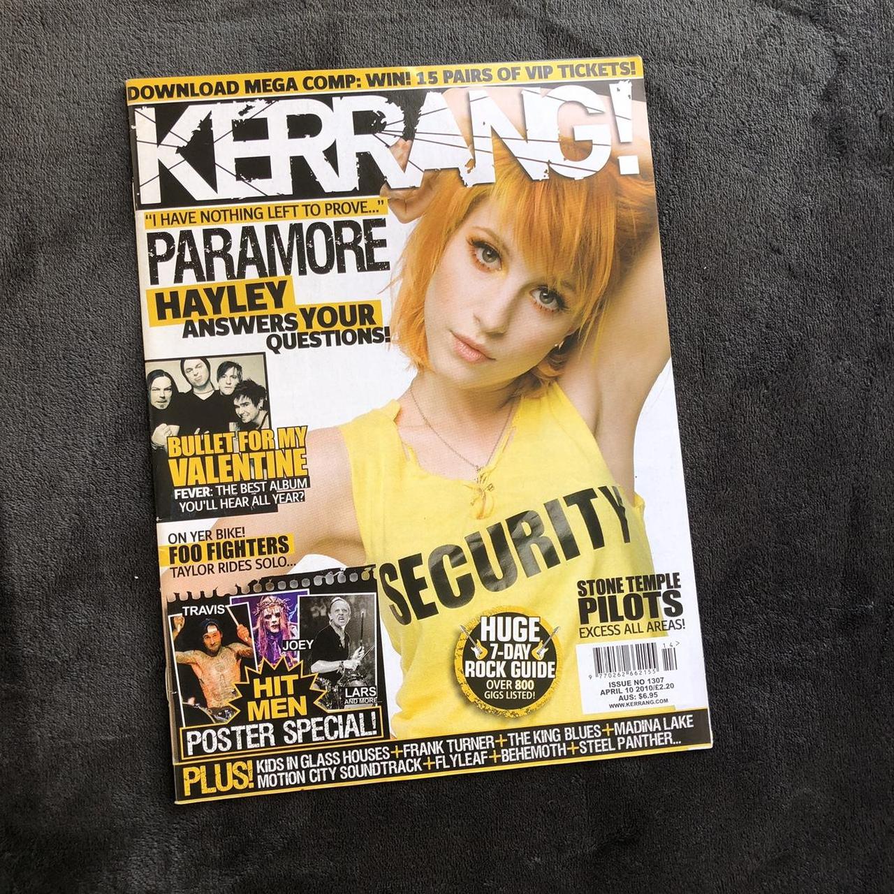 PARAMORE FULL KERRANG MAGAZINE! April 2010.... - Depop