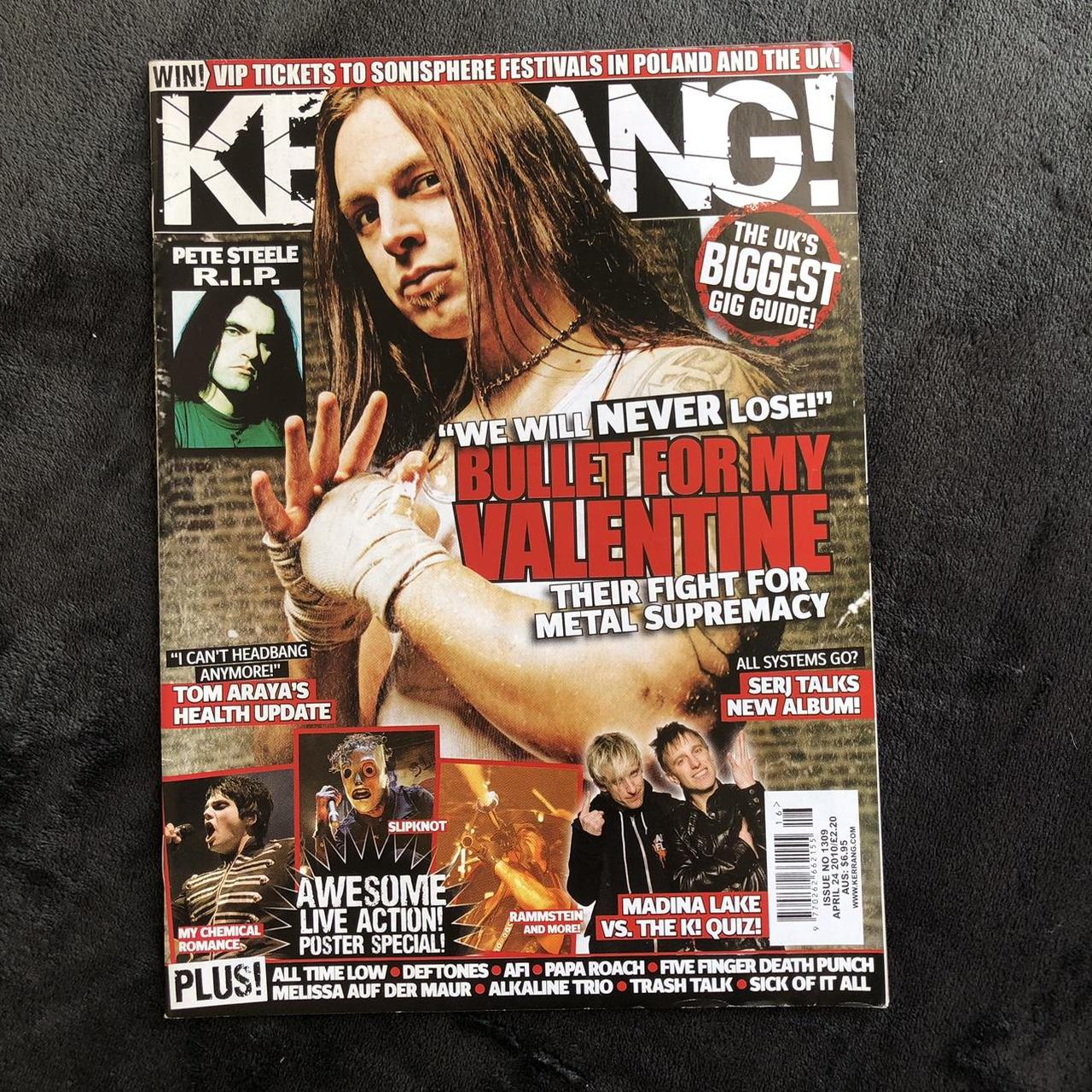 BULLET FOR MY VALENTINE FULL KERRANG MAGAZINE!... - Depop