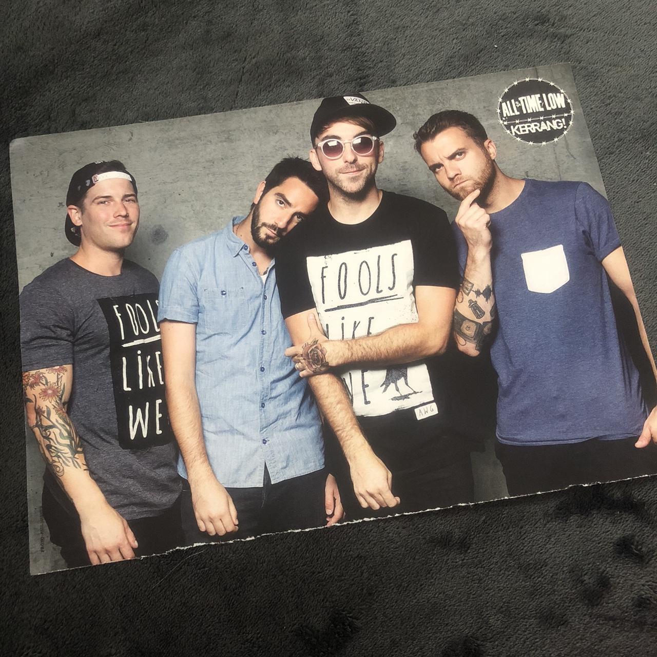 ALL TIME LOW Kerrang poster! A4. Mint condition.... - Depop