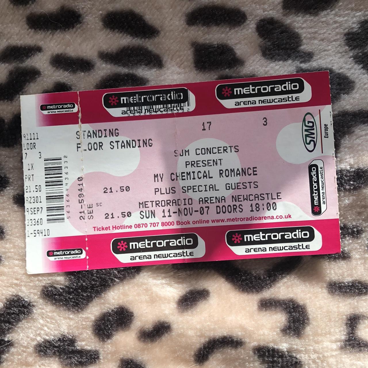 My Chemical Romance 2007 concert tickets! Date -... - Depop