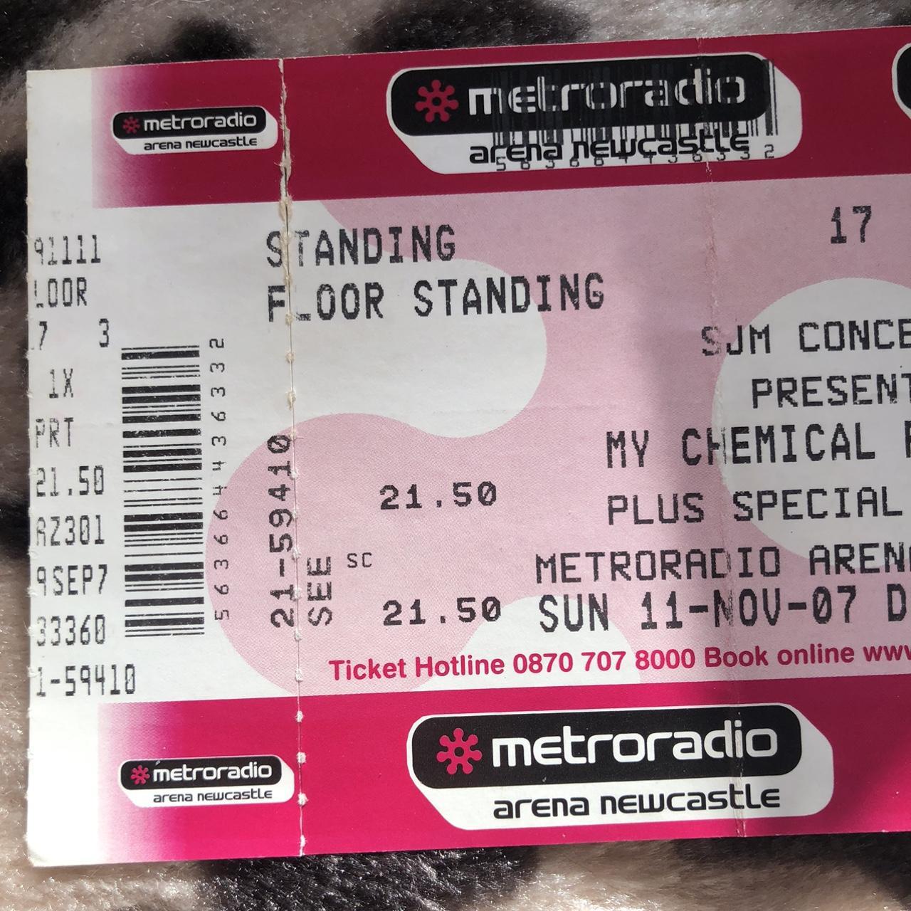 My Chemical Romance 2007 concert tickets! Date -... - Depop