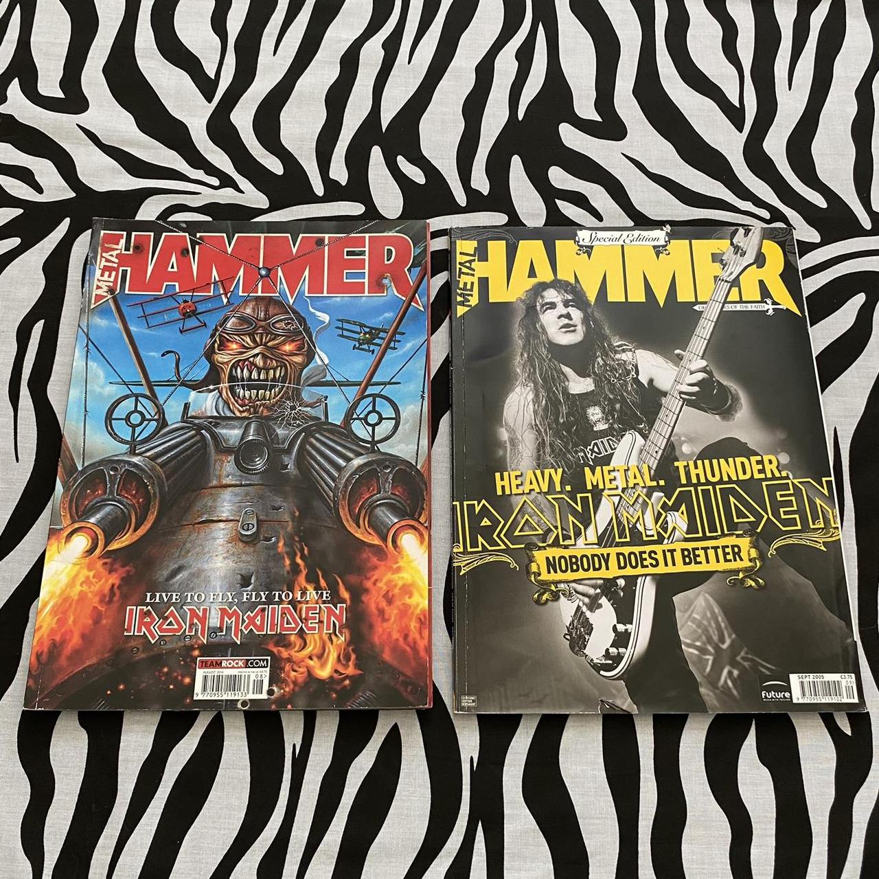 X2 rare Iron Maiden Metal Hammer magazines!! From... - Depop