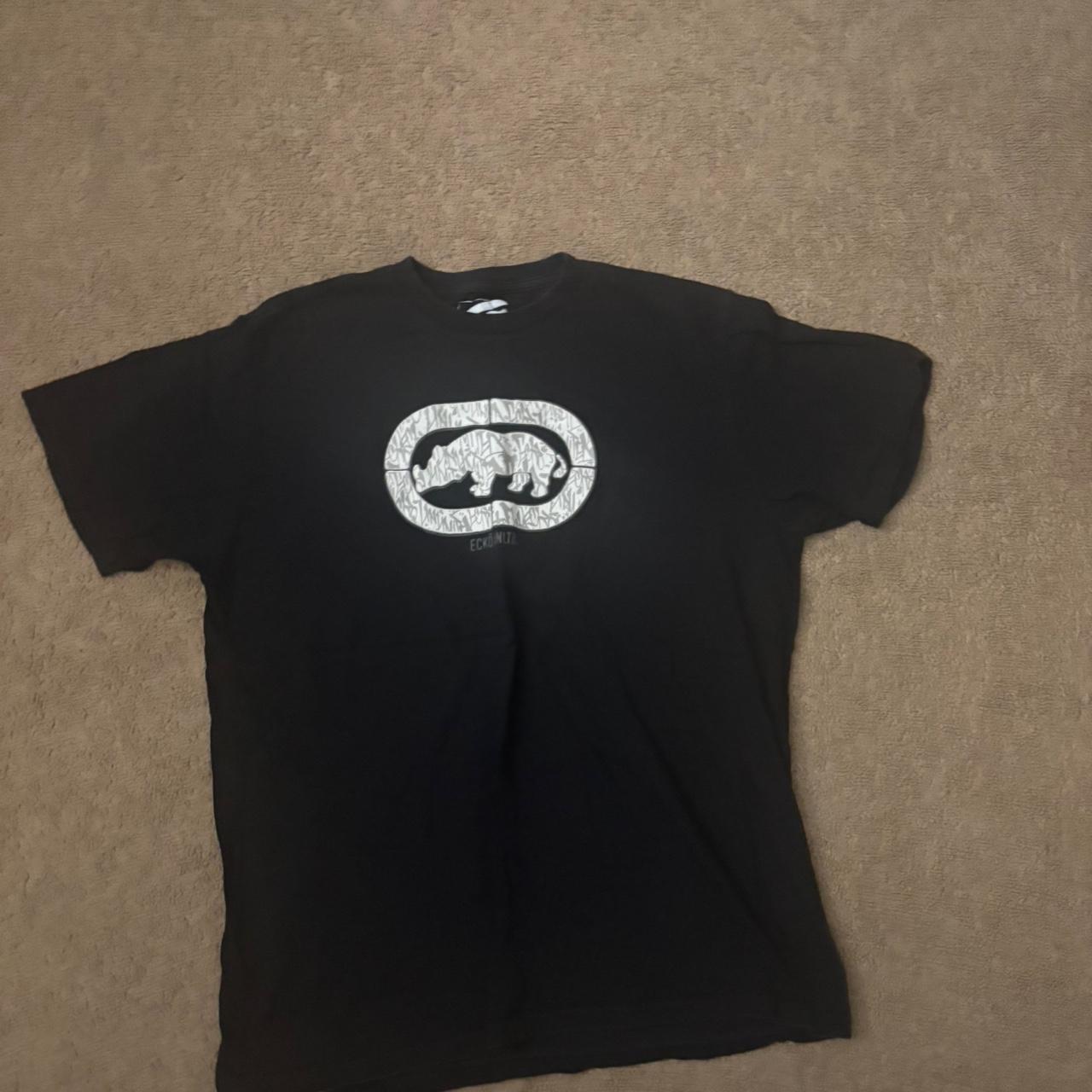 Black and white Ecko Unltd. T-shirt Vintage box logo... | Depop