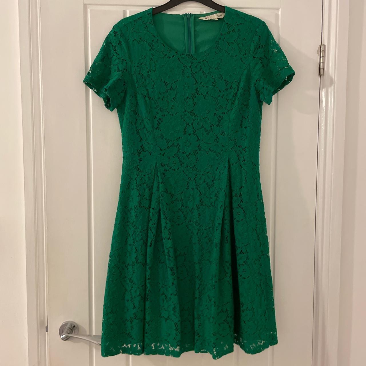 Green lace dress from Yumi Size 10 If you live... - Depop