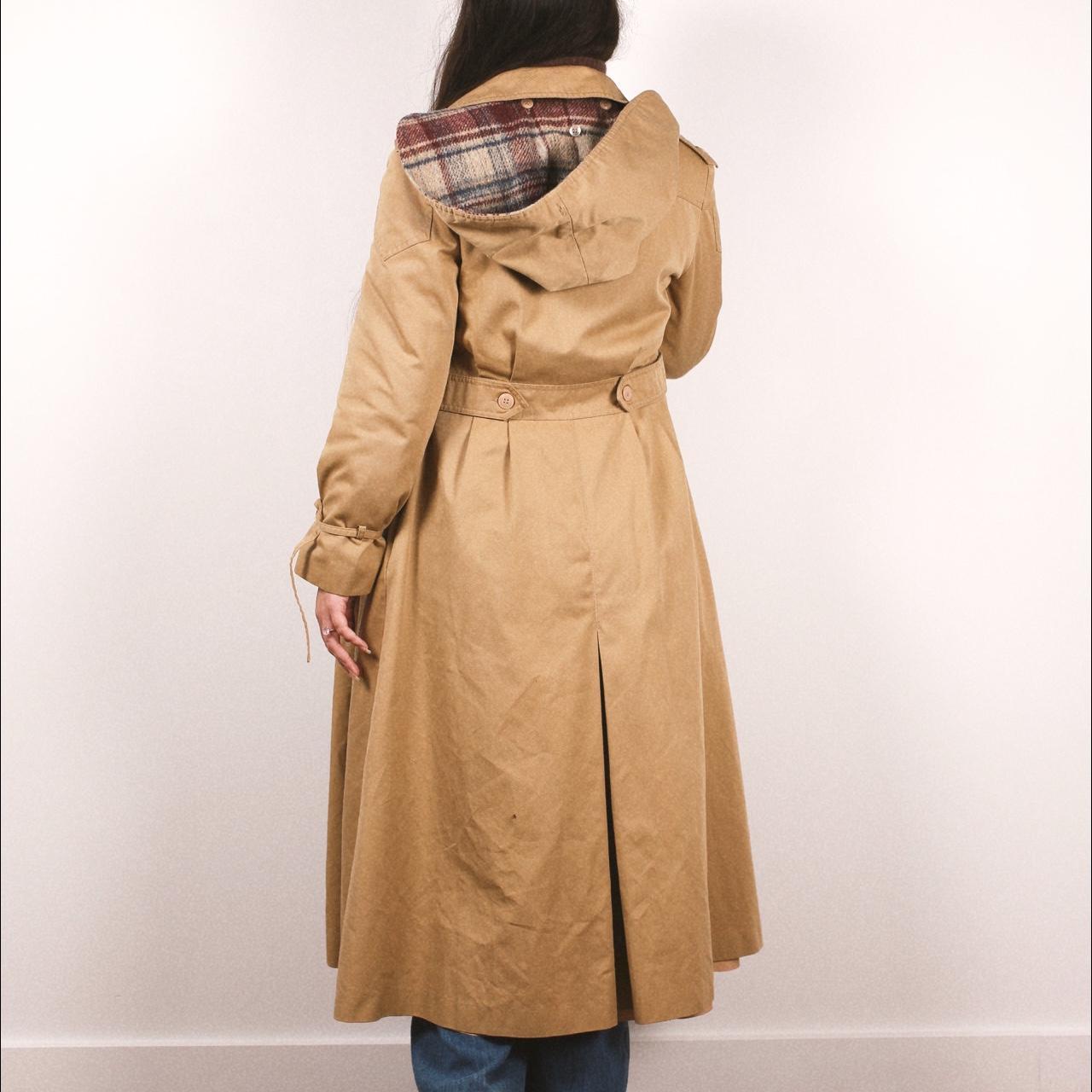 wool lined trench coat this vintage 70's coat is a... - Depop