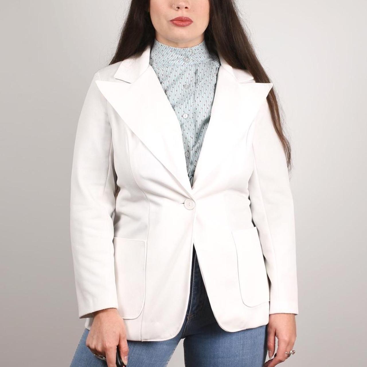 Women's White Jacket | Depop