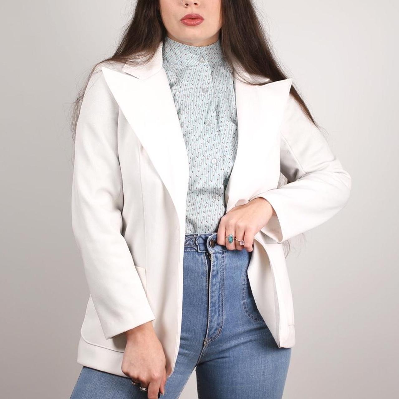 Women's White Jacket | Depop