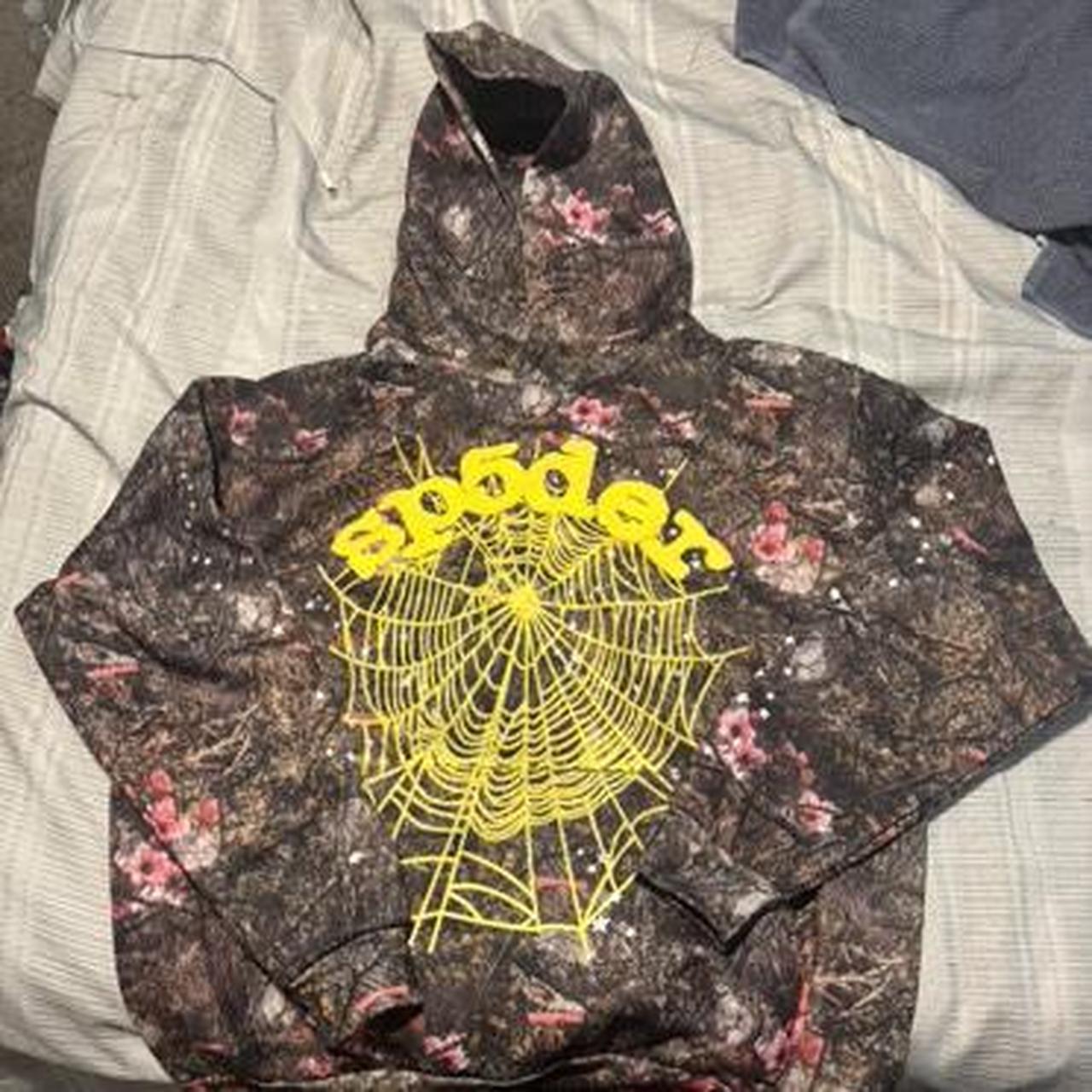 CAMO SP5DER HOODIE 🕷️ - Authentic/Apps Passing... | Depop