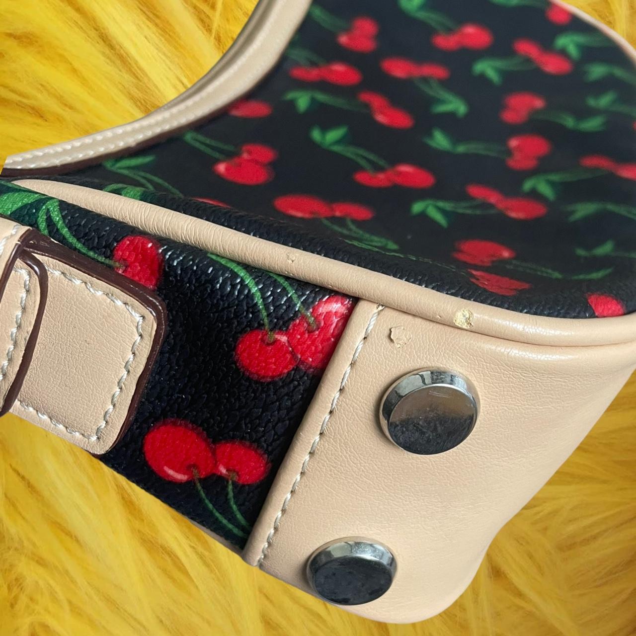 Y2K xoxo cherry shoulder bag Cherry print faux... - Depop