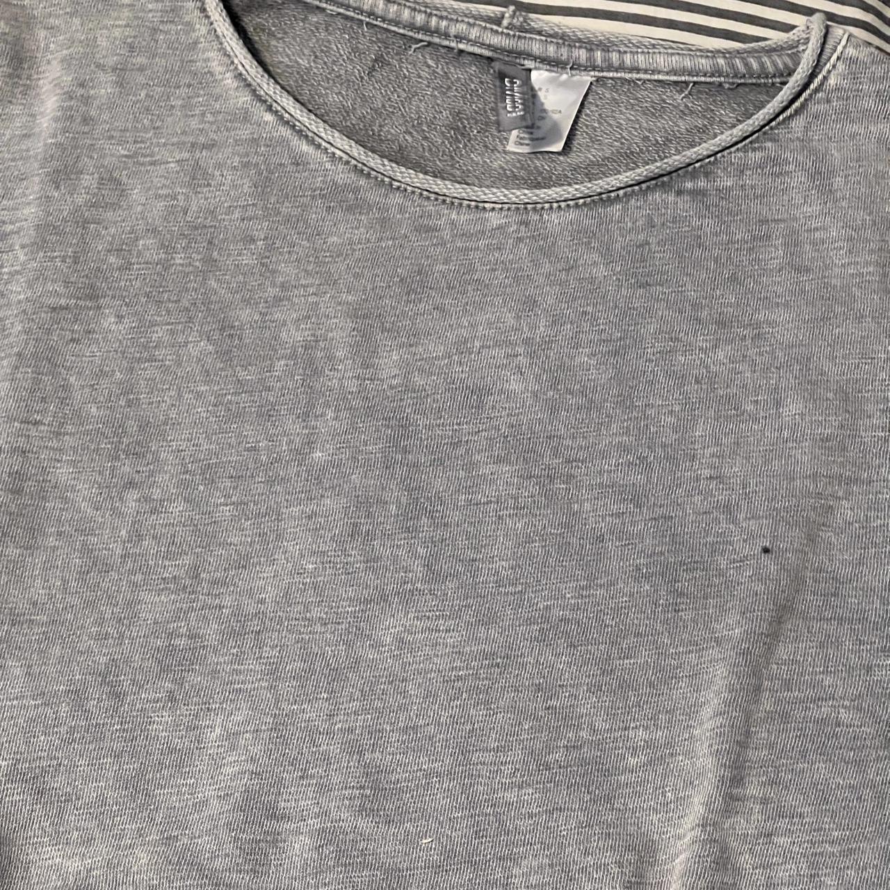 H&M divided stone washed long sleeve t-shirt #handm... - Depop