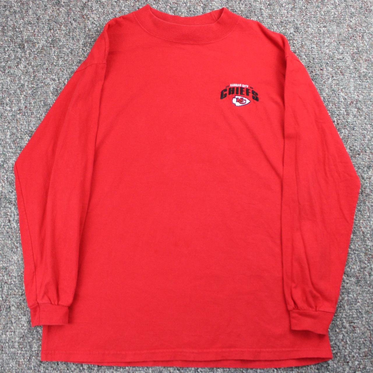NFL Kansas city Chiefs red crewneck ️ 30" L 22" pit... - Depop