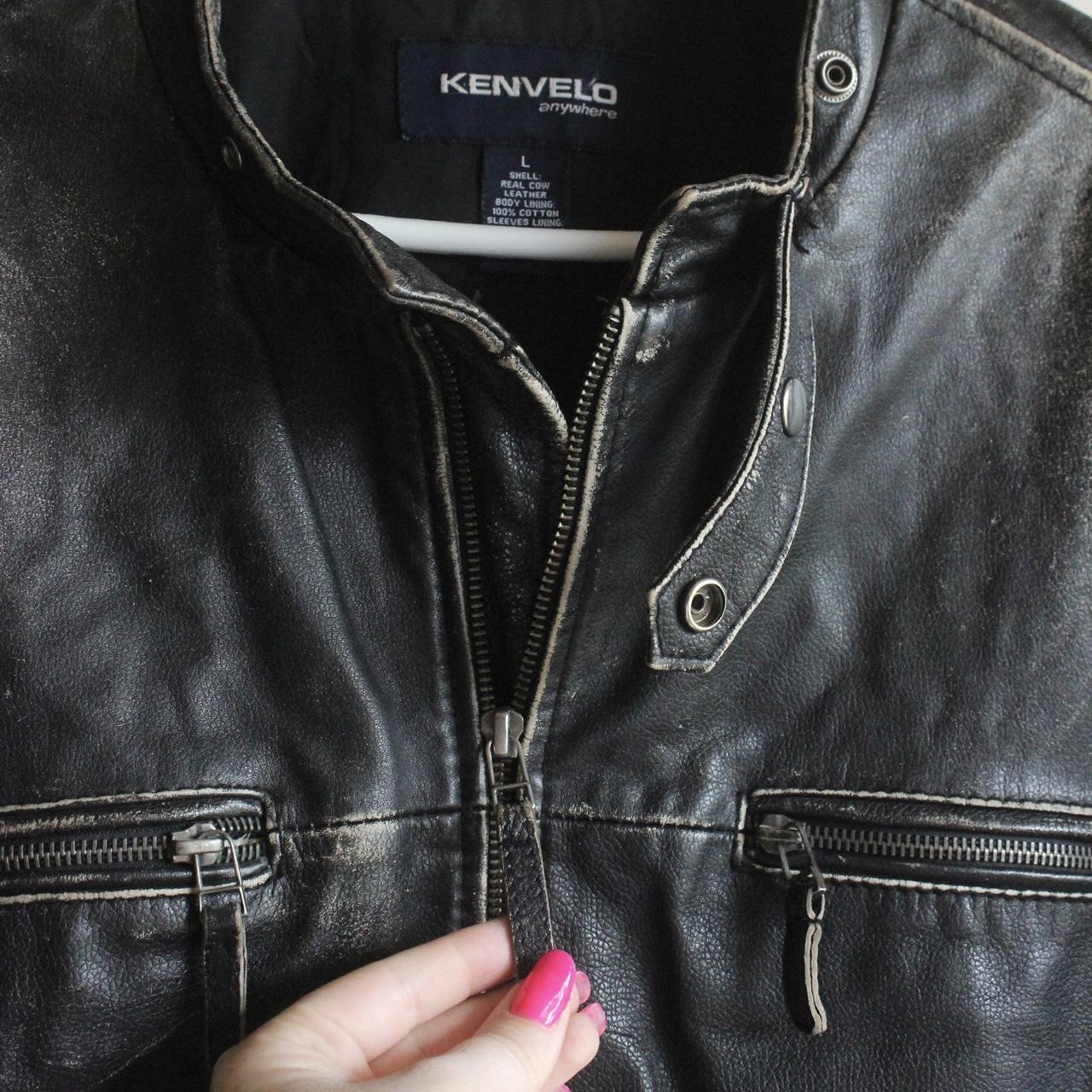 Black Oil Company. Kenvelo Leather Jacket. “Black... - Depop