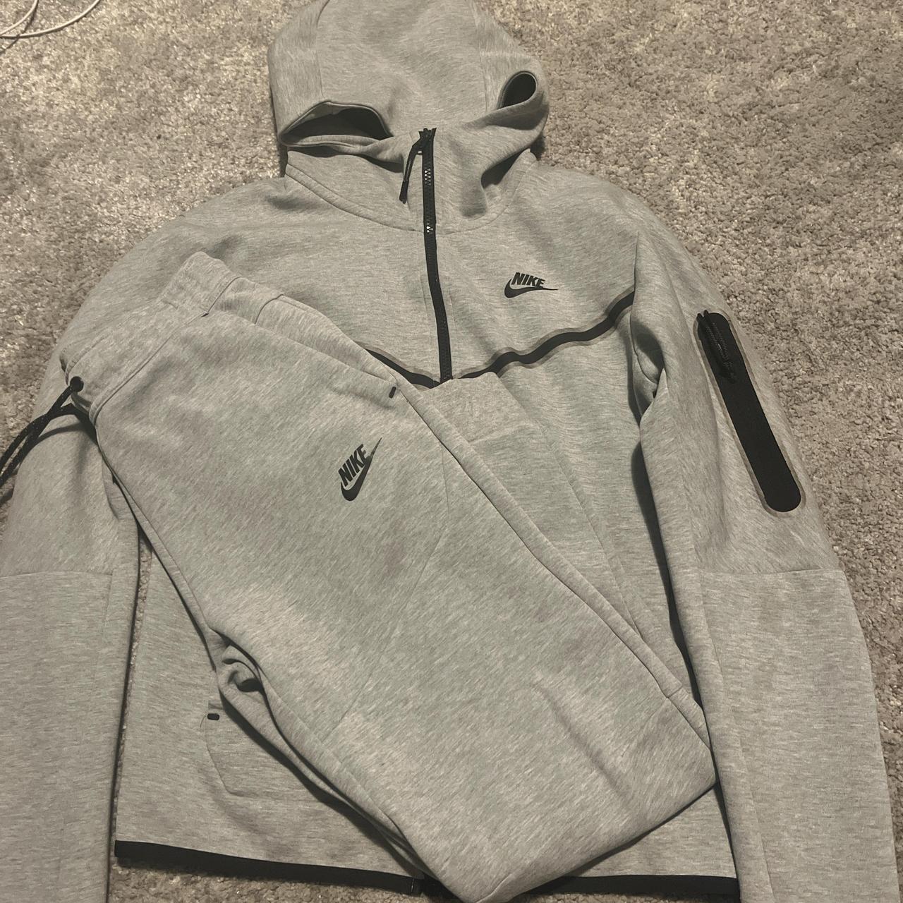 Grey old season Nike tech fleece #streetwear small... - Depop