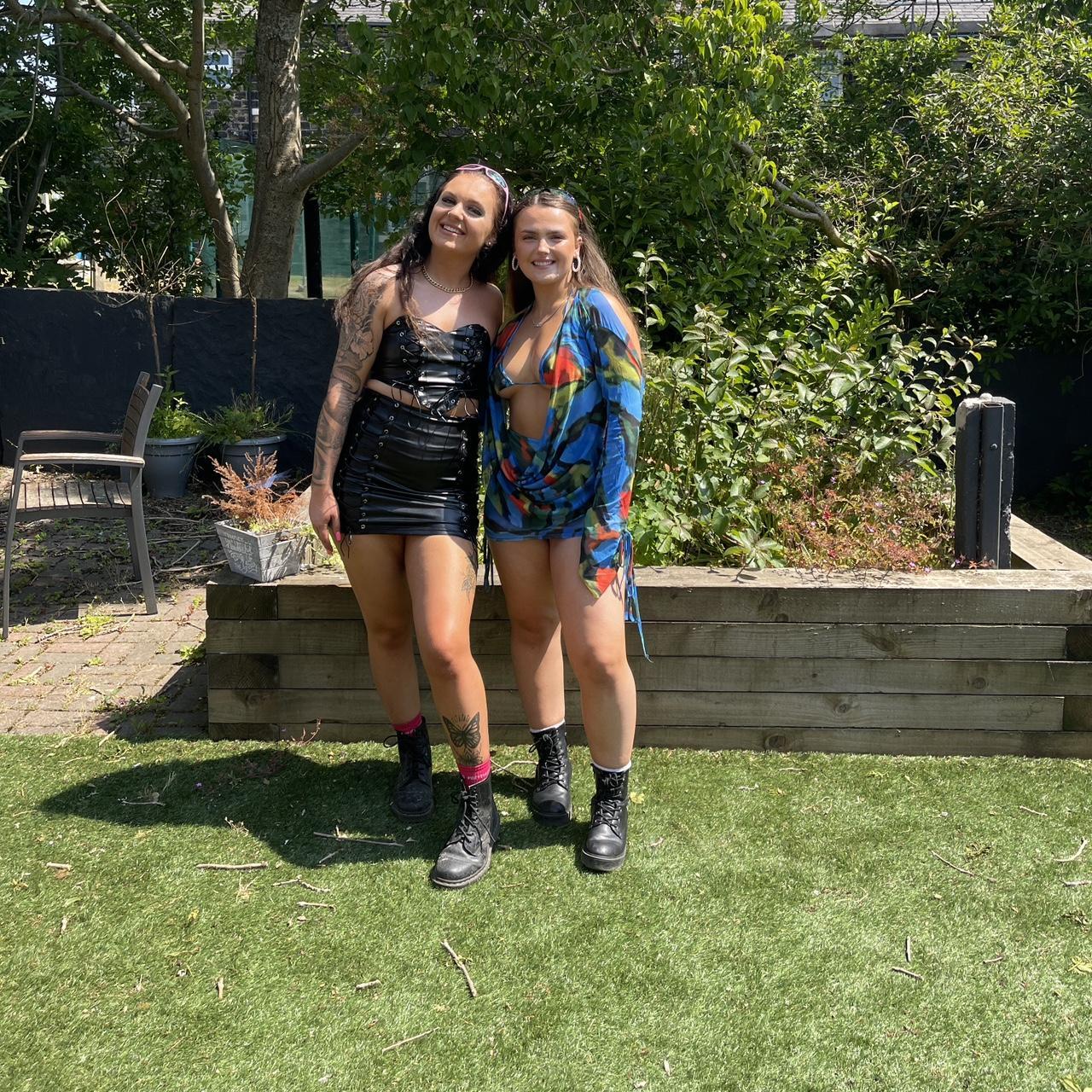 Selling my multi print mesh three piece print set... - Depop